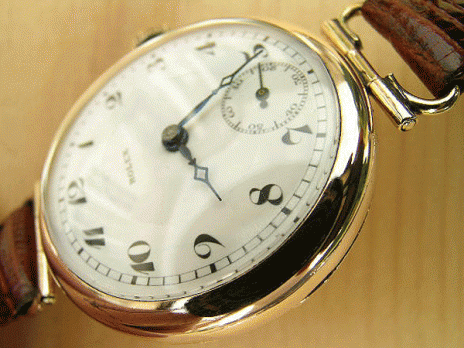 Rolex officer’s with hinged lugs. Late Rebberg 1923 - Vintage Watches